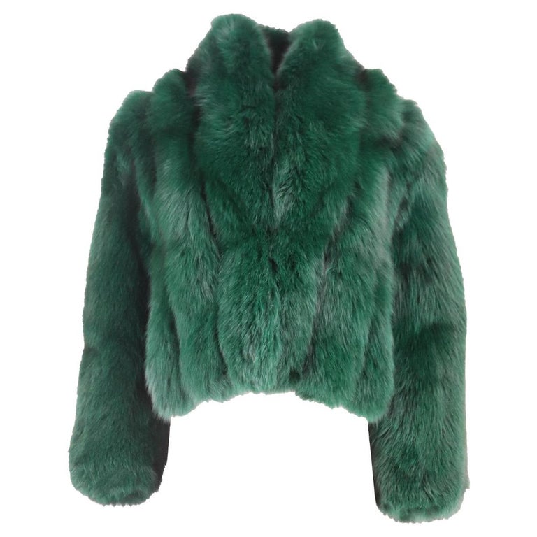 Sablyn Custom Made Fox Fur Jacket Small For Sale at 1stDibs