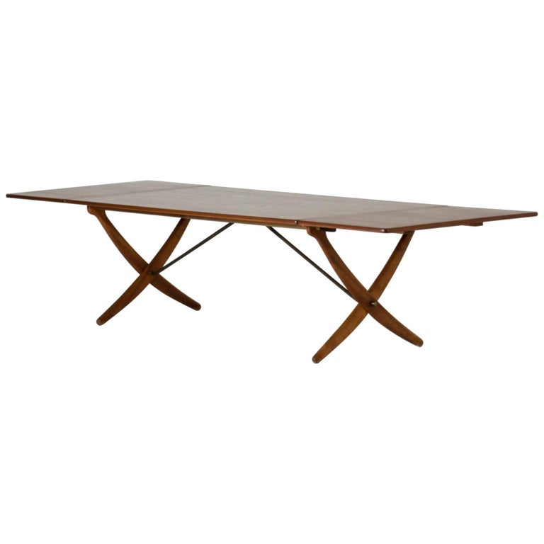“Sabre Leg” Dining Table by Hans J. Wegner For Sale at 1stDibs | sabre ...