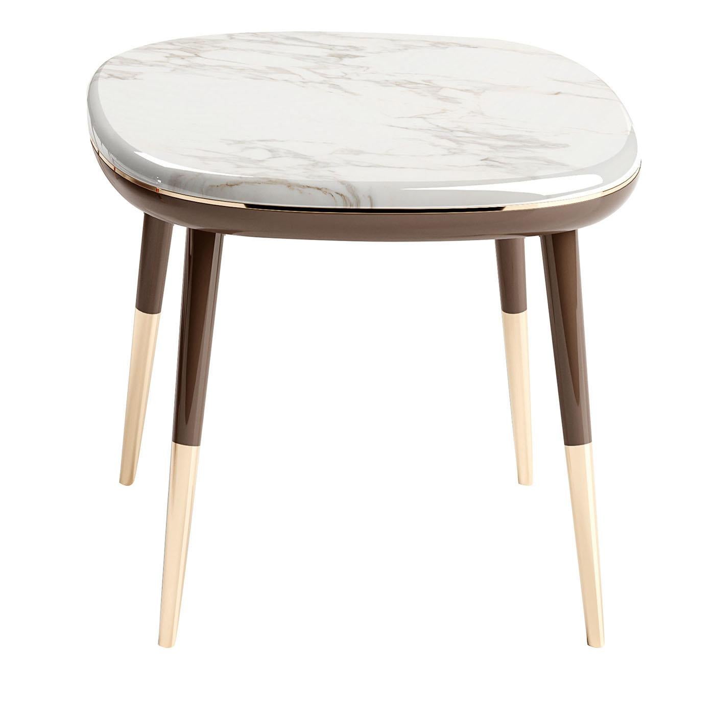Emperador Side Table with brown marble For Sale at 1stDibs