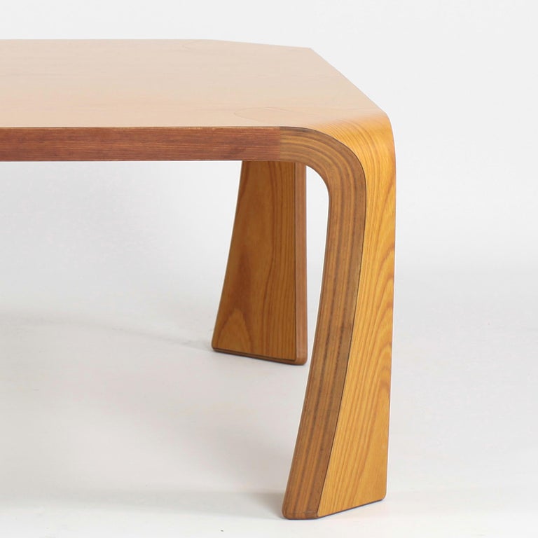 Saburo Inui for Tendo Mokko Square Coffee Table, Japan, 1960s For Sale ...