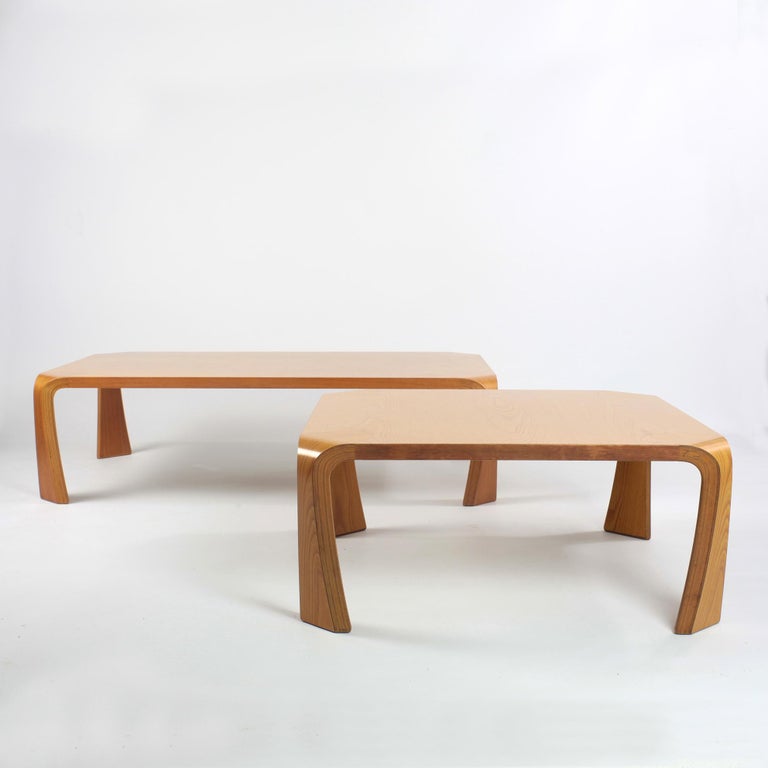 Saburo Inui for Tendo Mokko Square Coffee Table, Japan, 1960s For Sale ...