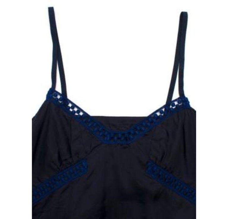 Sacai Navy Blue Cami Overlay For Sale at 1stDibs