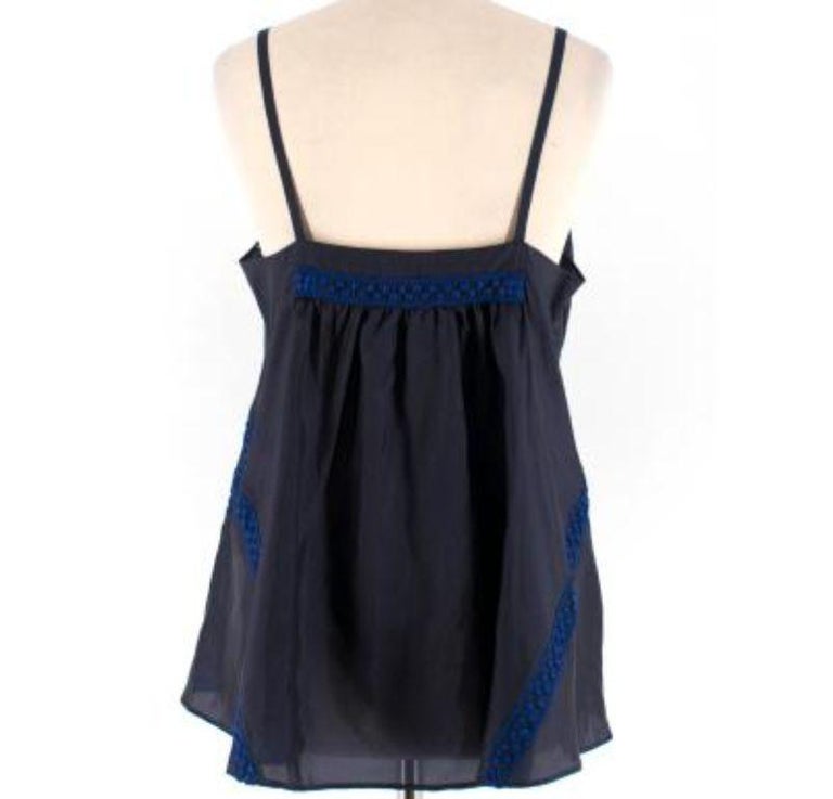 Sacai Navy Blue Cami Overlay For Sale at 1stDibs