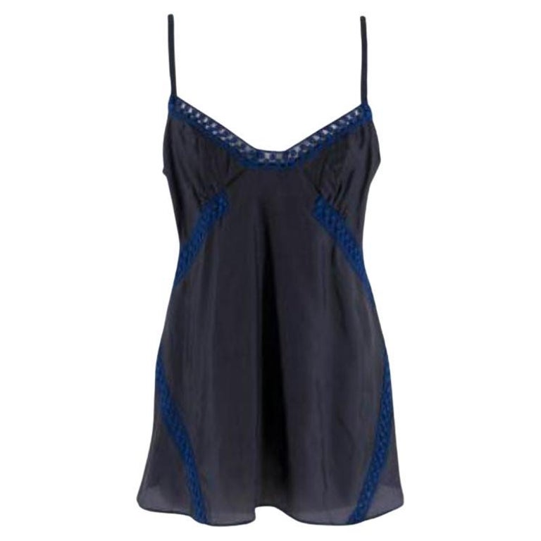 Sacai Navy Blue Cami Overlay For Sale at 1stDibs