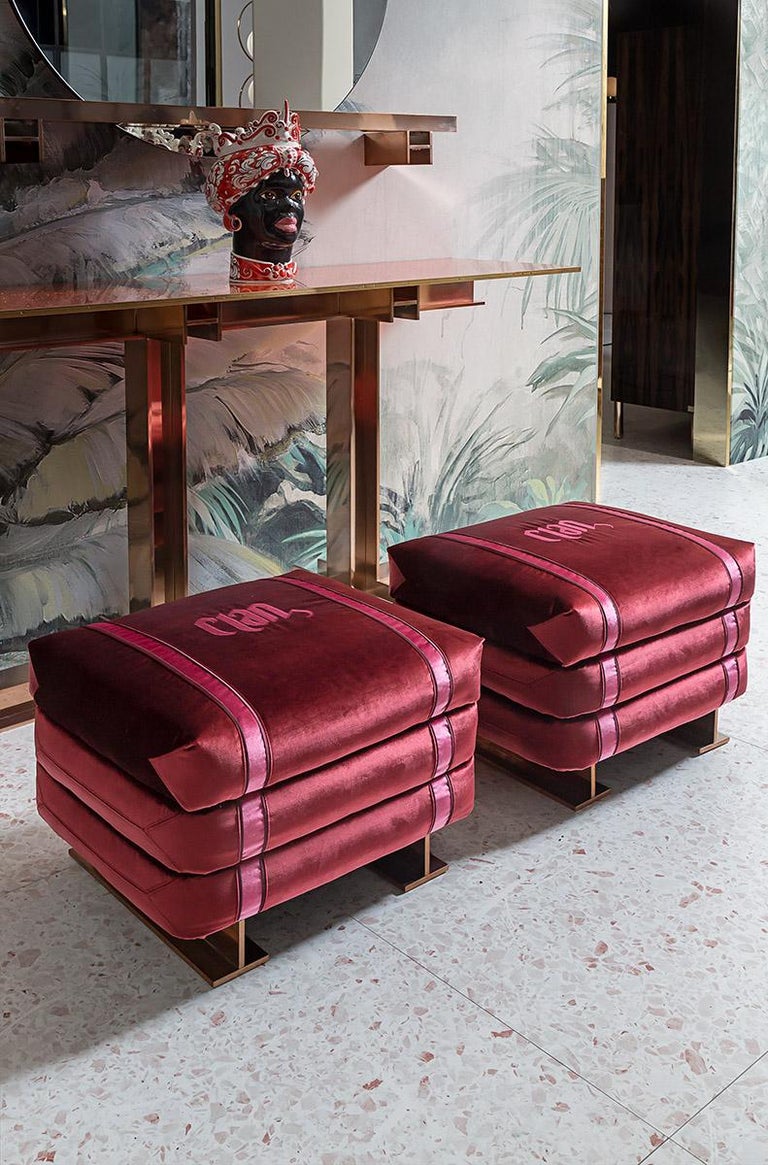 Sacco, Fashion Pouf in Cement Boxes Shape For Sale at 1stDibs