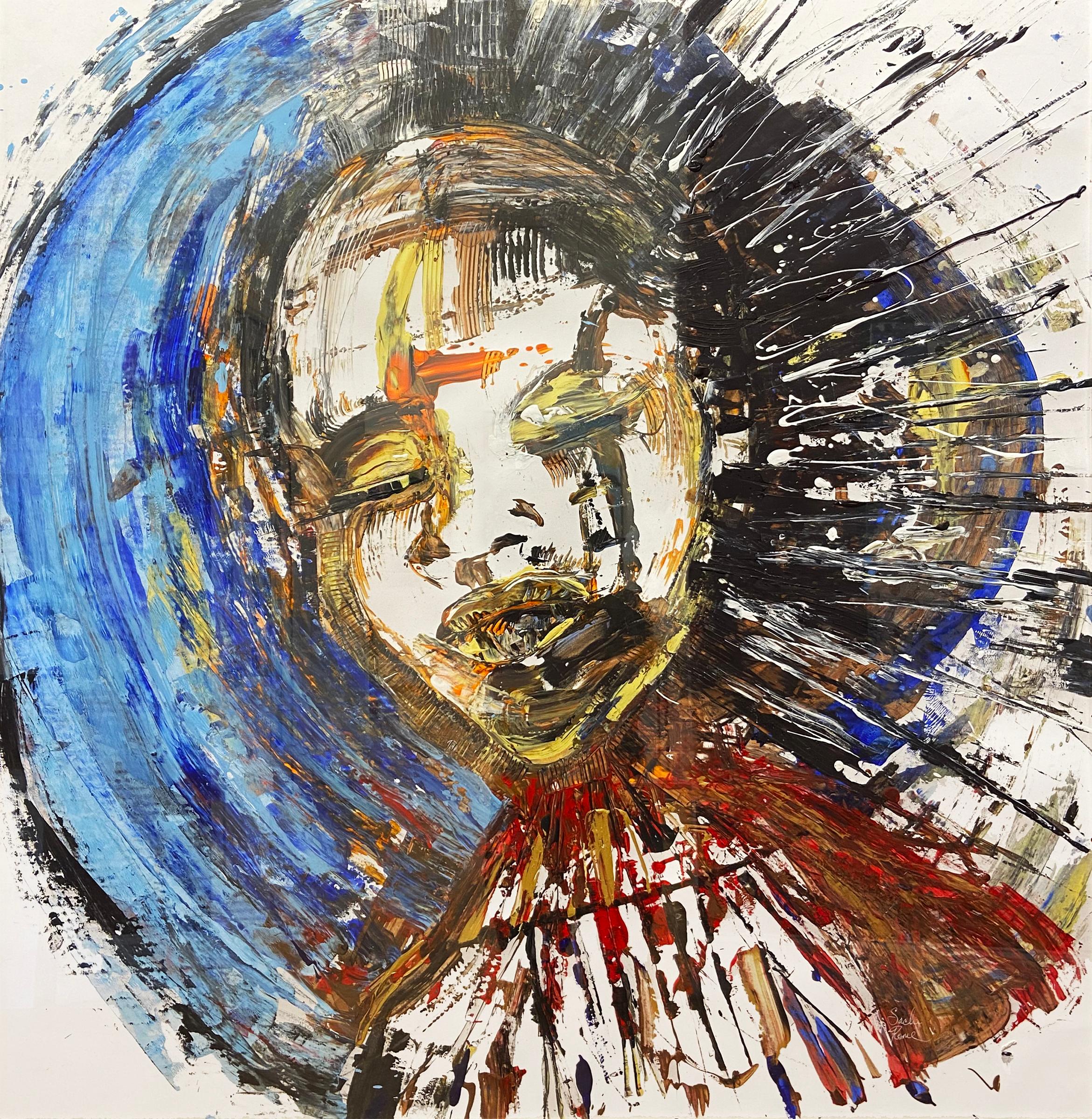 Sachi Rome - 'The Gentleman Relocated' - contemporary abstract portrait ...