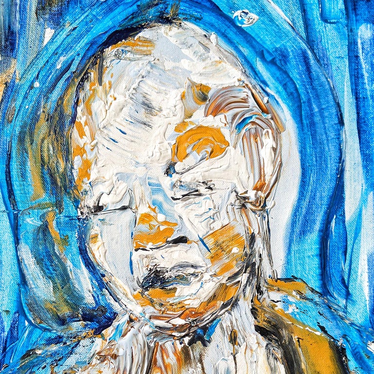 Sachi Rome - ''My Blue Peace'' - contemporary abstract portrait ...