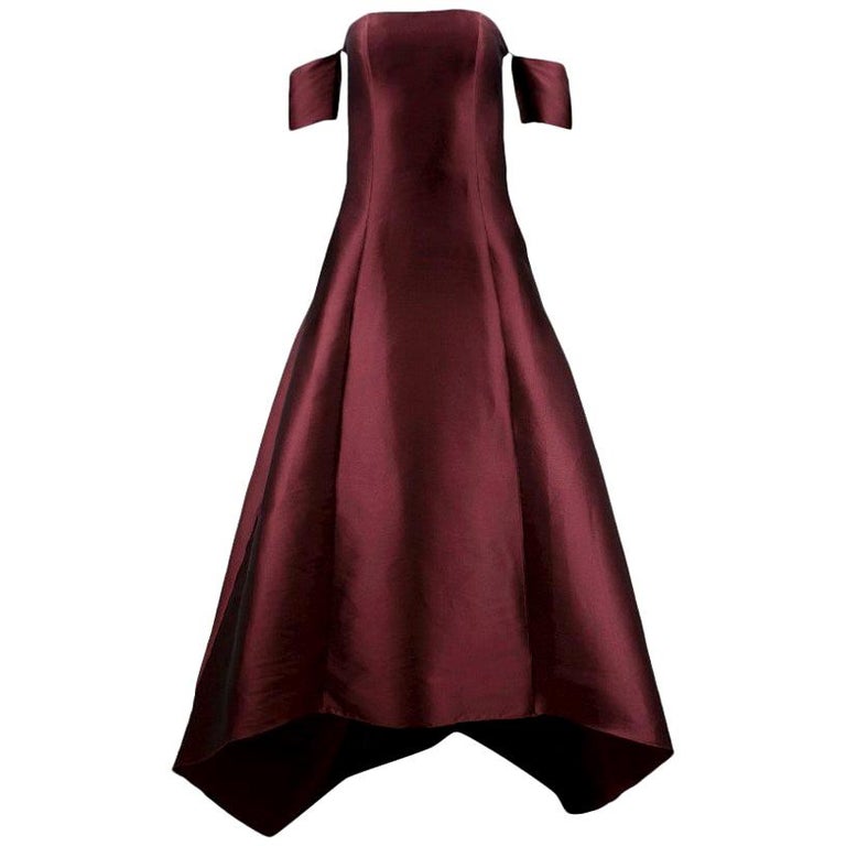 Sachin and Babi Bardot Style Gown - Size Small For Sale at 1stDibs