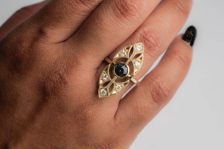 Sacred Geometry Medallion Ring For Sale at 1stDibs