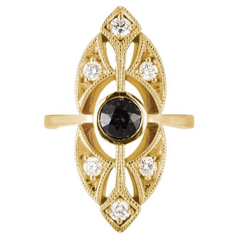 Sacred Geometry Medallion Ring For Sale at 1stDibs