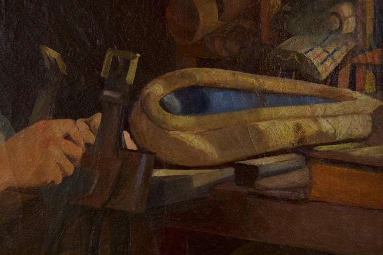 “Saddlemaker’s Shop” Oil Painting by Joseph Kavanagh R.H.A. (Irish ...