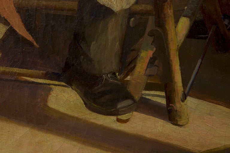 “Saddlemaker’s Shop” Oil Painting by Joseph Kavanagh R.H.A. (Irish ...