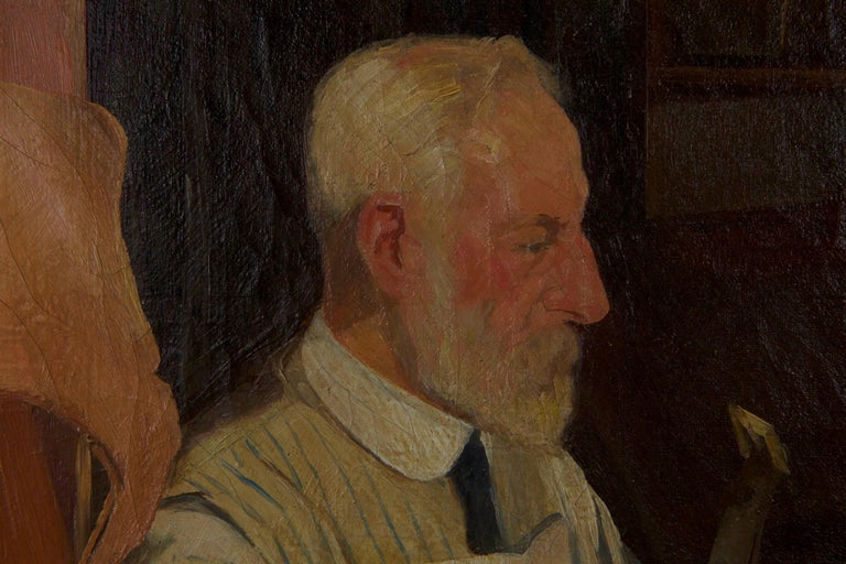 “Saddlemaker’s Shop” Oil Painting by Joseph Kavanagh R.H.A. (Irish ...