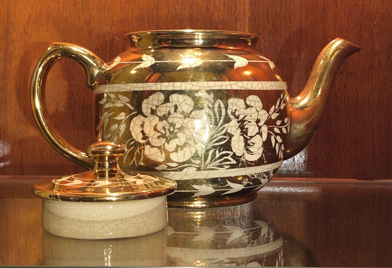 Sadler Gold Teapot For Sale at 1stDibs | gold sadler teapot