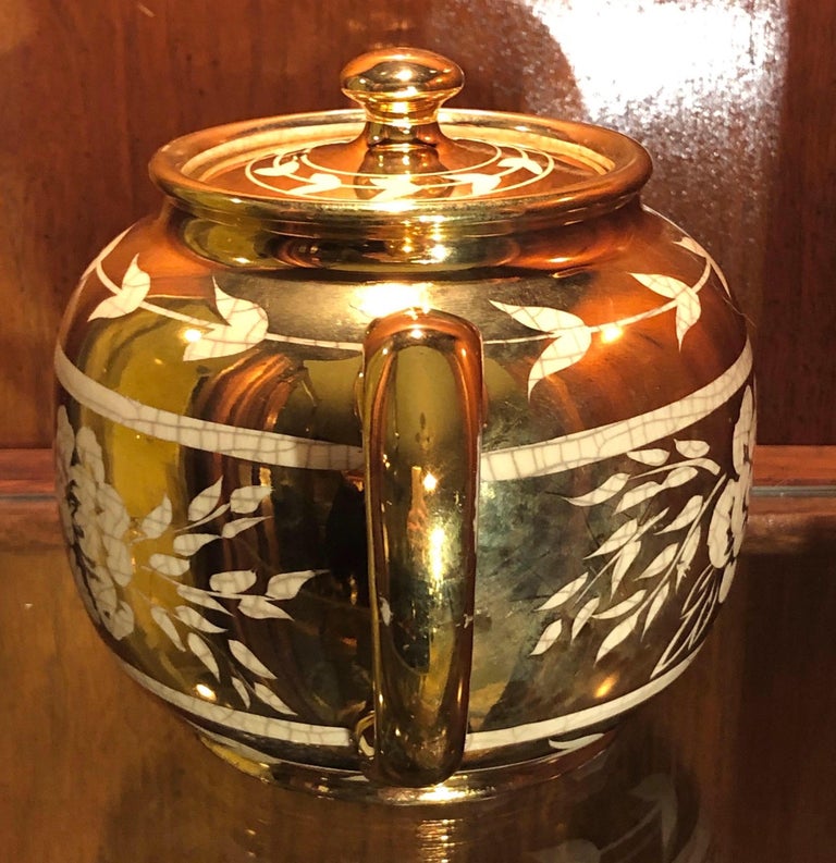 Sadler Gold Teapot For Sale at 1stDibs | gold sadler teapot