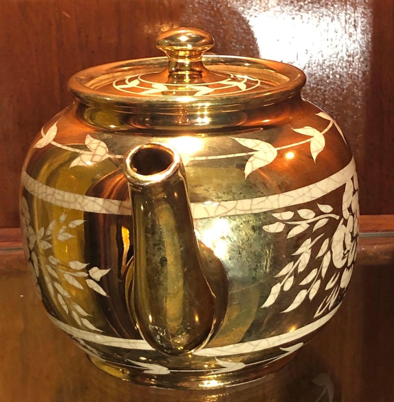 Sadler Gold Teapot For Sale at 1stDibs | gold sadler teapot