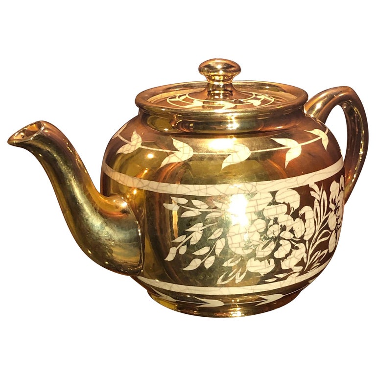 Sadler Gold Teapot For Sale at 1stDibs | gold sadler teapot