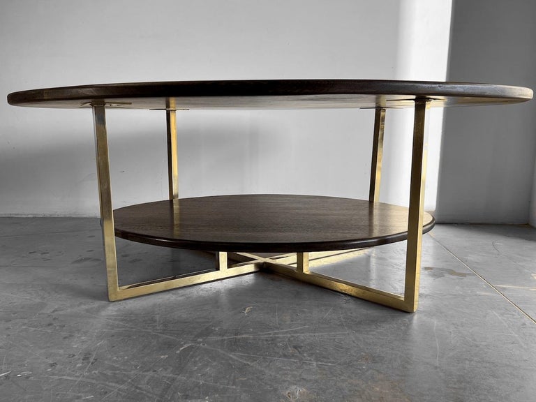 Safari by Seve Quantum Design 'France', Wenge and Brass Coffee Table ...
