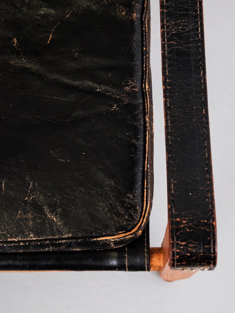 Safari Chair by Aage Bruun and Søn, Denmark, 1960s For Sale at 1stDibs