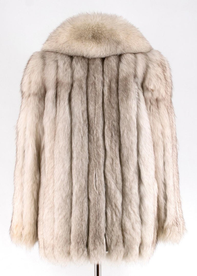 Saga Fox Platinum Fox Fur Coat at 1stDibs | saga fox fur coat, saca fox, saga fox jacket