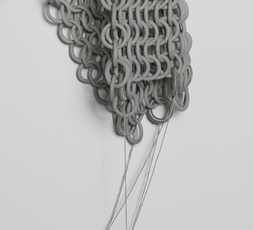 Sage Green Ceramic Chain Wall Sculpture by Taylor Kibby For Sale at 1stDibs