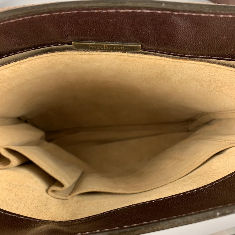 SAGEBROWN Burgundy Leather Shoulder Bag at 1stDibs