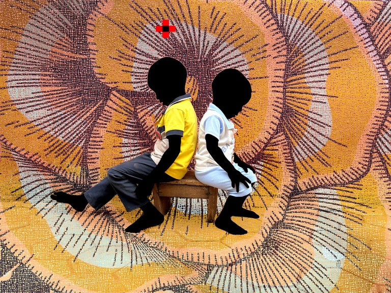 Saidou Dicko - TWO-PRINCES-SAME-THRONE-T-LUANDA-FLEUR For Sale at 1stDibs