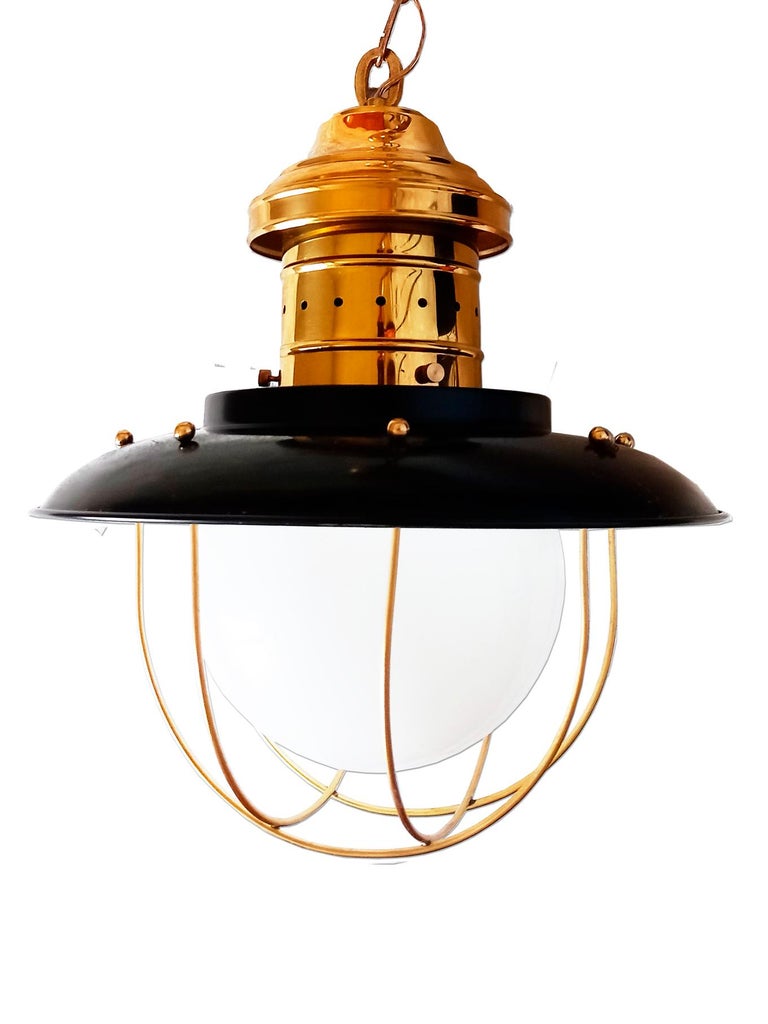 Lantern Sailor Style Brass Chandeliers and Pendants Sailor Style Black ...