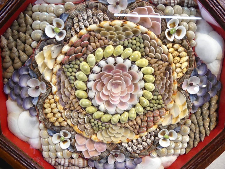 Sailor's Double Seashell Valentine at 1stDibs