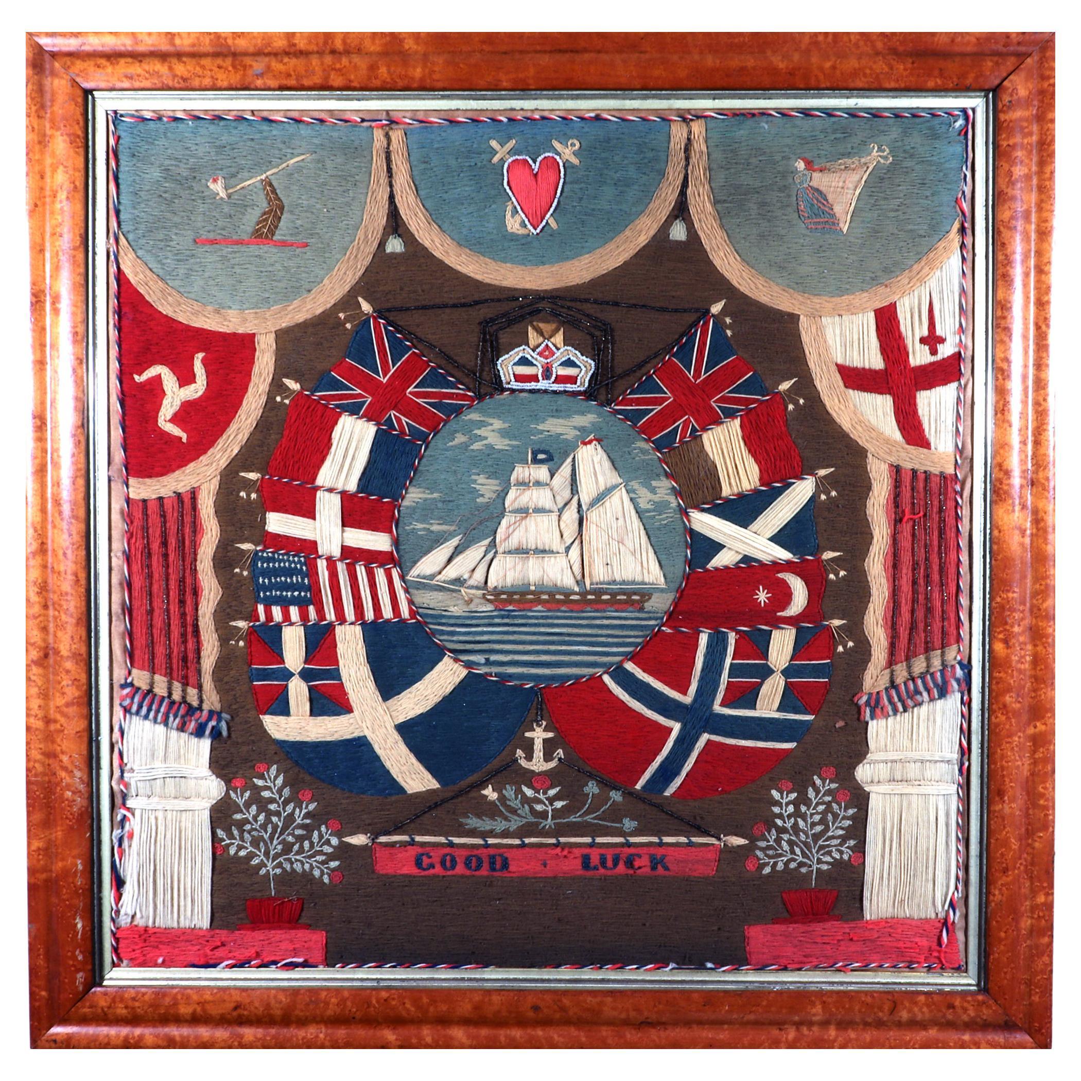 ICS Flag in Shadowbox Frame at 1stDibs