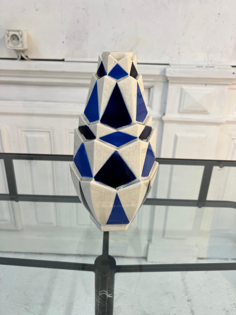 Saint Clement Art Deco Vase 1940s For Sale at 1stDibs