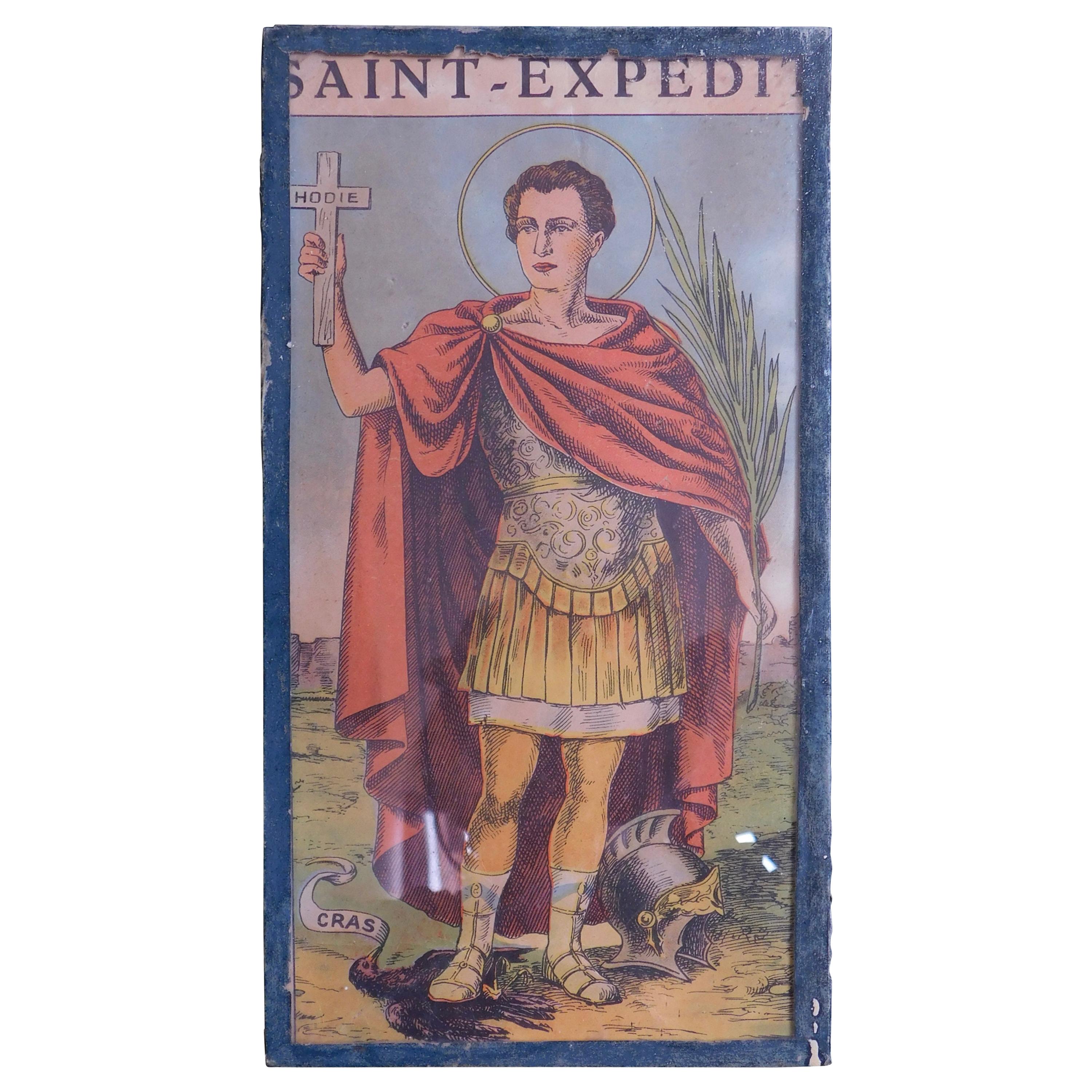 Saint Expedit Roman Centurion Print from a Reunion Island Shrine For ...