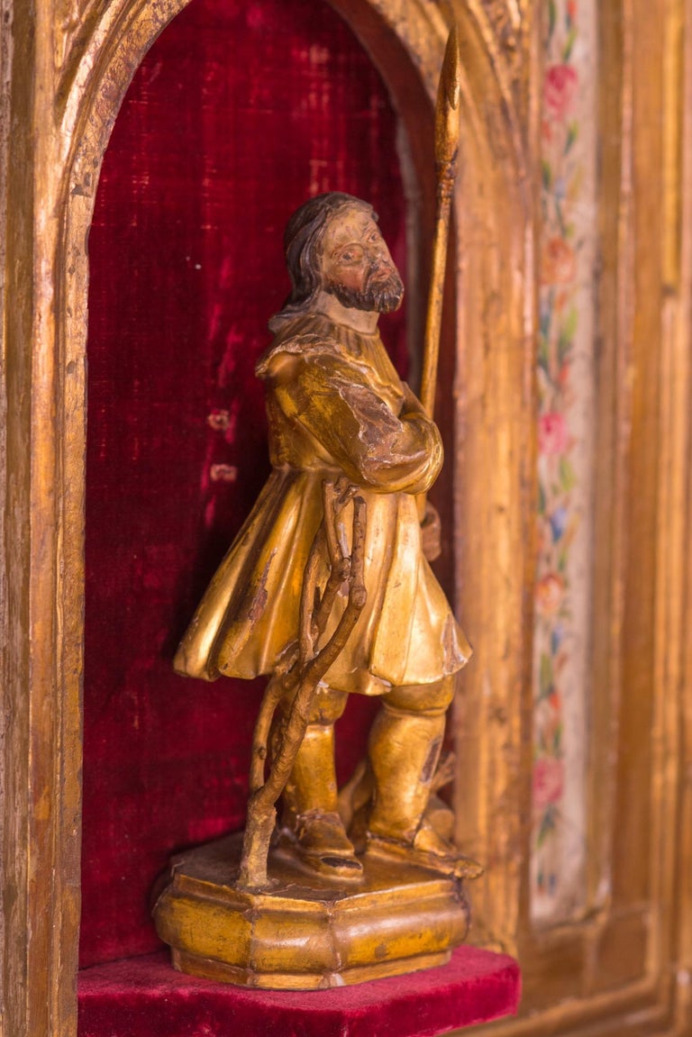 16th Century, Saint Isidore, Patron of Farming and Gardening, Carved ...