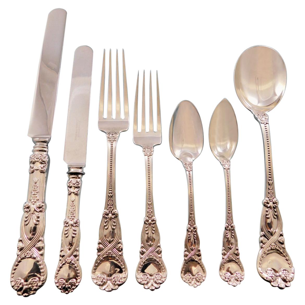 Saint James, Tiffany and Co. Sterling Silver Flatware Set 12 Service 91 ...