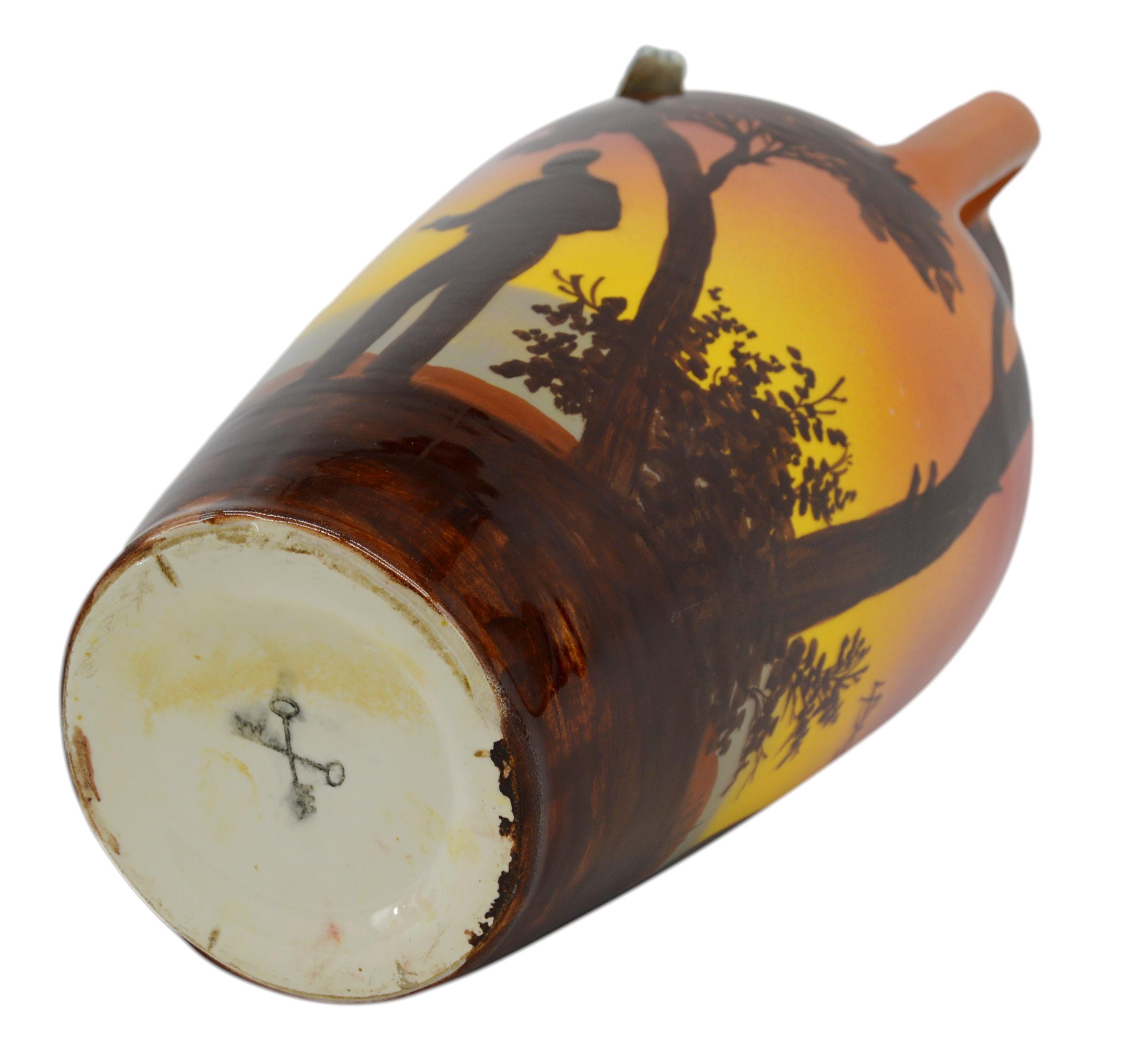 Saint-Jean-du-Désert Art Deco Ceramic Vase, France, 2 Handles, 1920 For ...