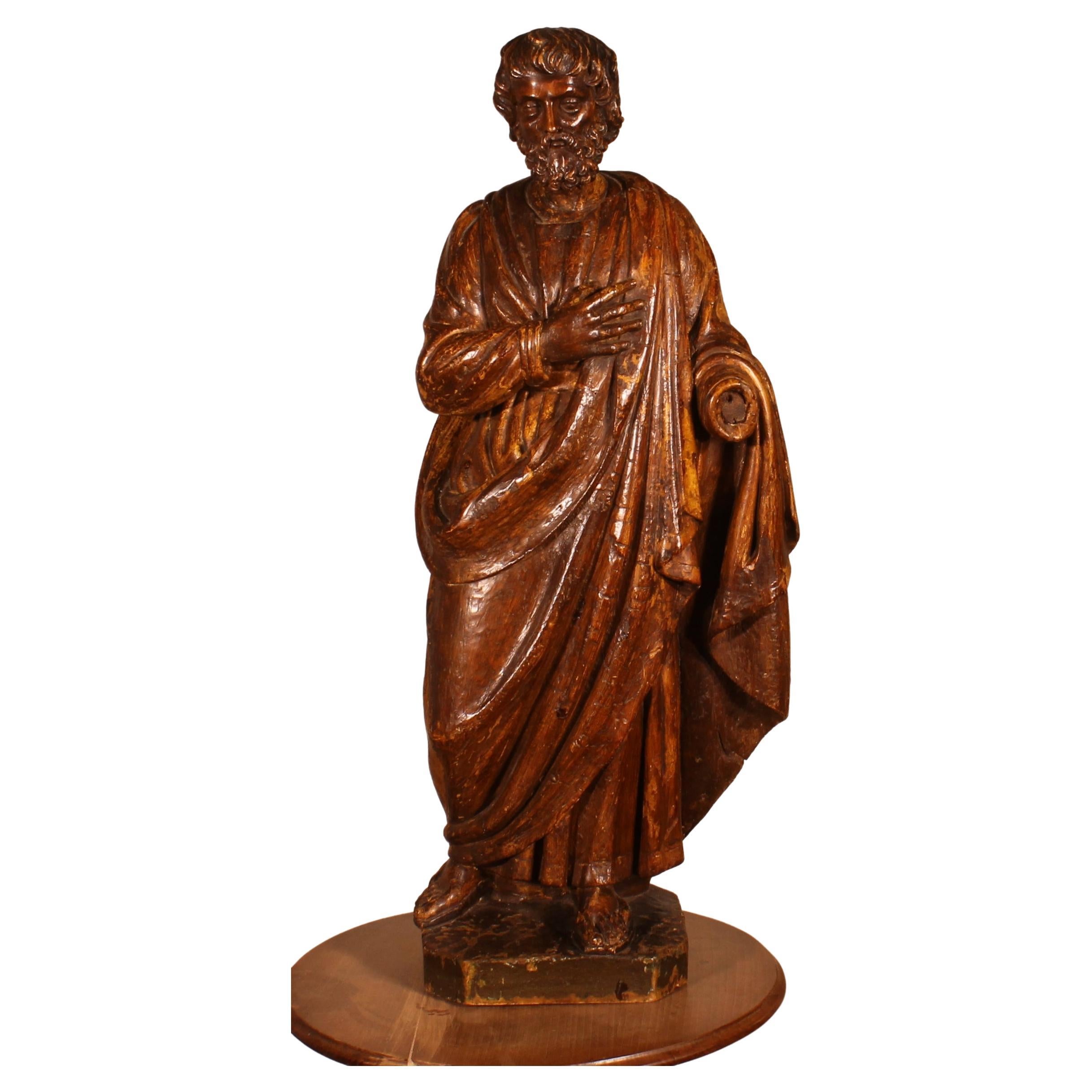 Wood Carving of Saint Francis at 1stDibs
