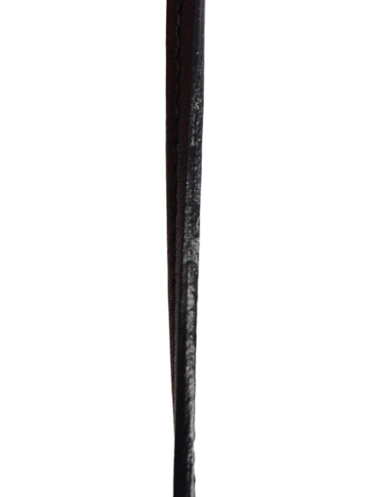 Saint Laurent Black Leather Anita Monogram Fringe Crossbody Bag For ...