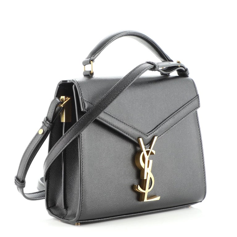 Saint Laurent Cassandra Top Handle Bag Leather Mini at 1stDibs