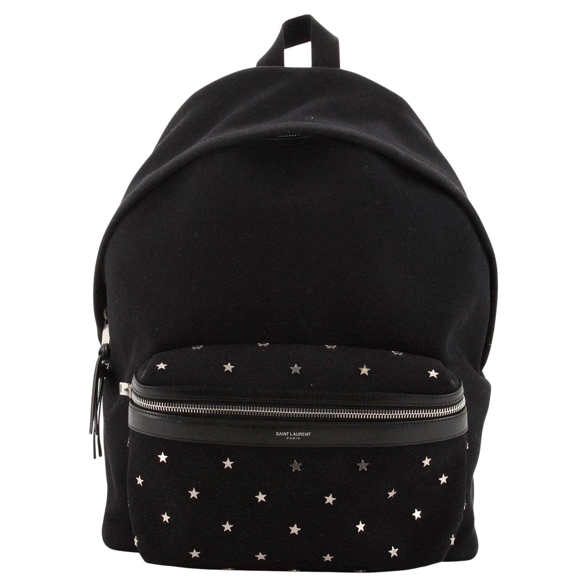 SAINT LAURENT Black Leather Drawstring ROCK SACK Backpack at 1stDibs ...