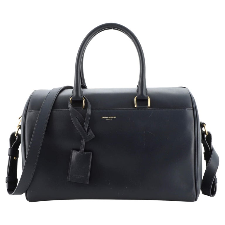 Saint Laurent Classic Duffle Bag Leather 6 For Sale at 1stDibs