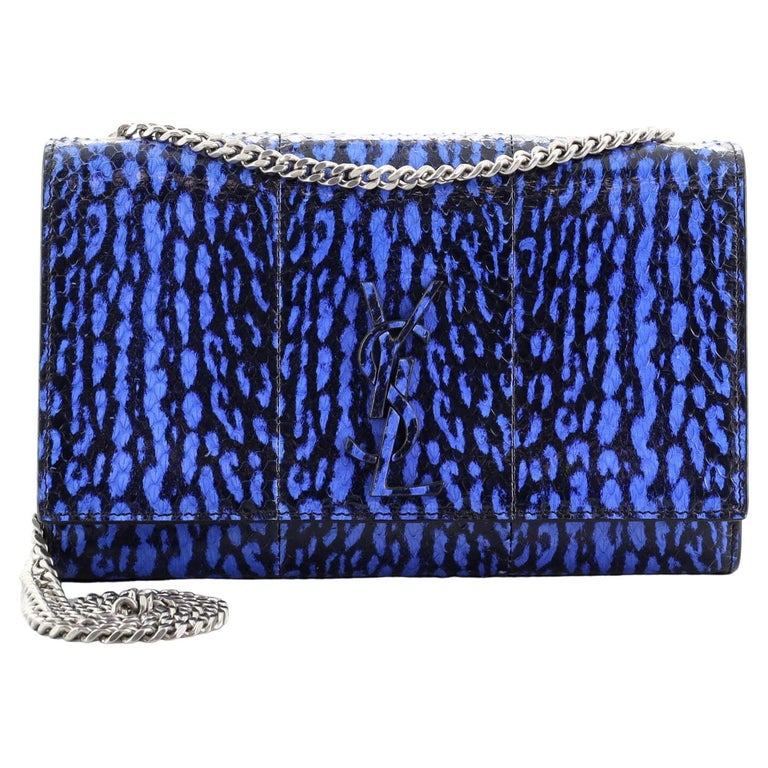 Saint Laurent Classic Monogram Crossbody Bag Python Embossed Leather ...