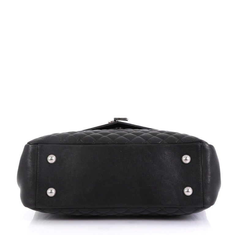 Saint Laurent Classic Monogram Slouchy Top Handle Bag Mixed Matelasse ...