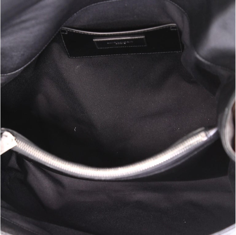 Saint Laurent Classic Monogram Slouchy Top Handle Bag Mixed Matelasse ...