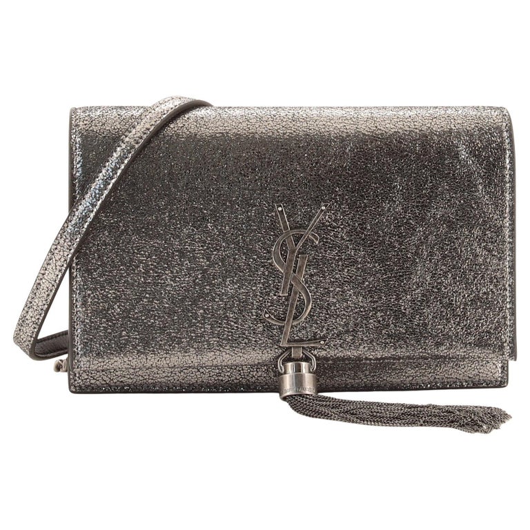 Saint Laurent Classic Monogram Tassel Chain Wallet Leather at 1stDibs