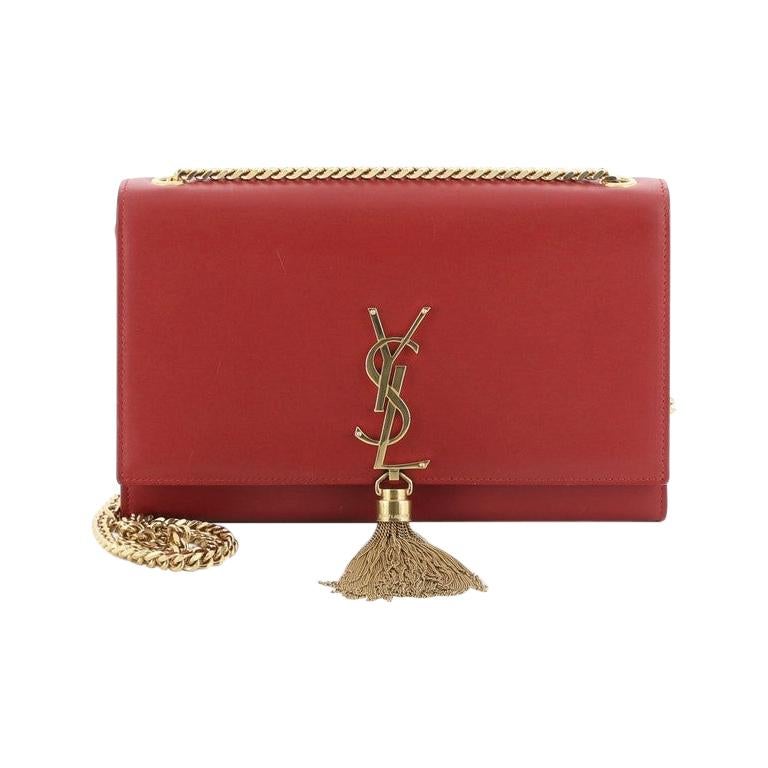 Saint Laurent Red Leather Becky Bag For Sale at 1stdibs