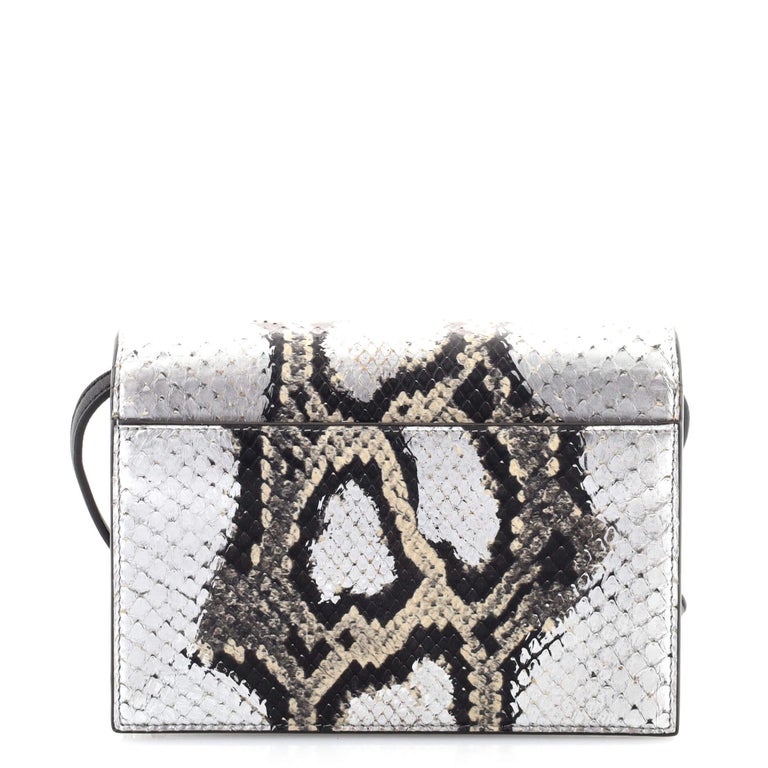 Saint Laurent Classic Monogram Wallet on Strap Python Toy For Sale at ...