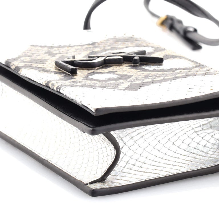 Saint Laurent Classic Monogram Wallet on Strap Python Toy For Sale at ...