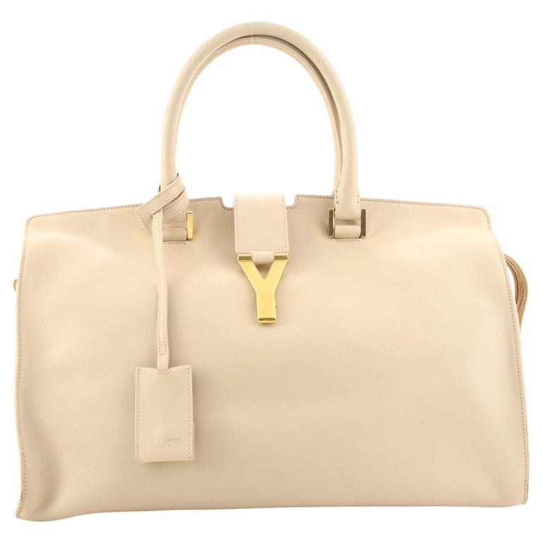 Saint Laurent Classic Y Cabas Textured Leather Medium For Sale at 1stDibs