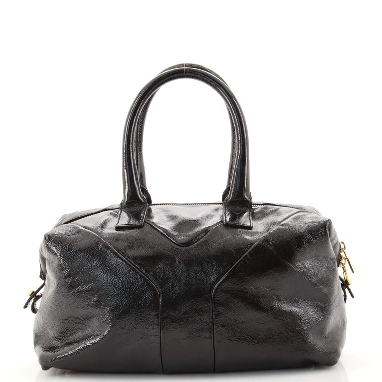 Saint Laurent Easy Y Satchel Patent Small For Sale at 1stDibs