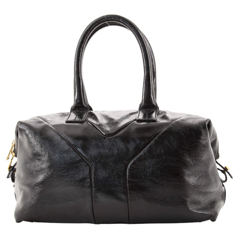Saint Laurent Easy Y Satchel Patent Small For Sale at 1stDibs